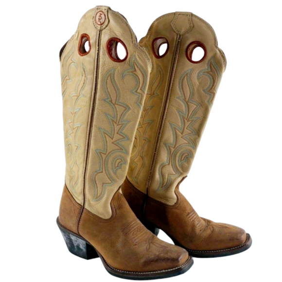 Tony Lama | Shoes | Womens Vtg Tony Lama 3r Buckaroo Rojo Brindle ...